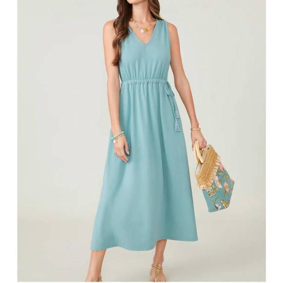Spartina 449 | Dresses | New Spartina 449 Lenea Maxi Dress In Ocean Teal | Poshmark